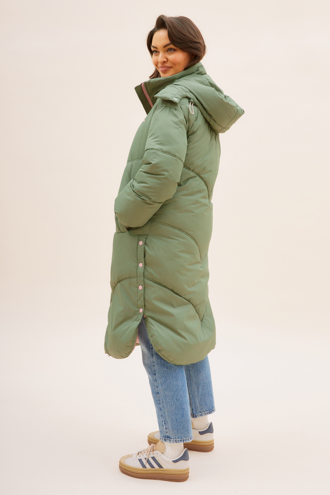 O&F Long Line Puffer Coat