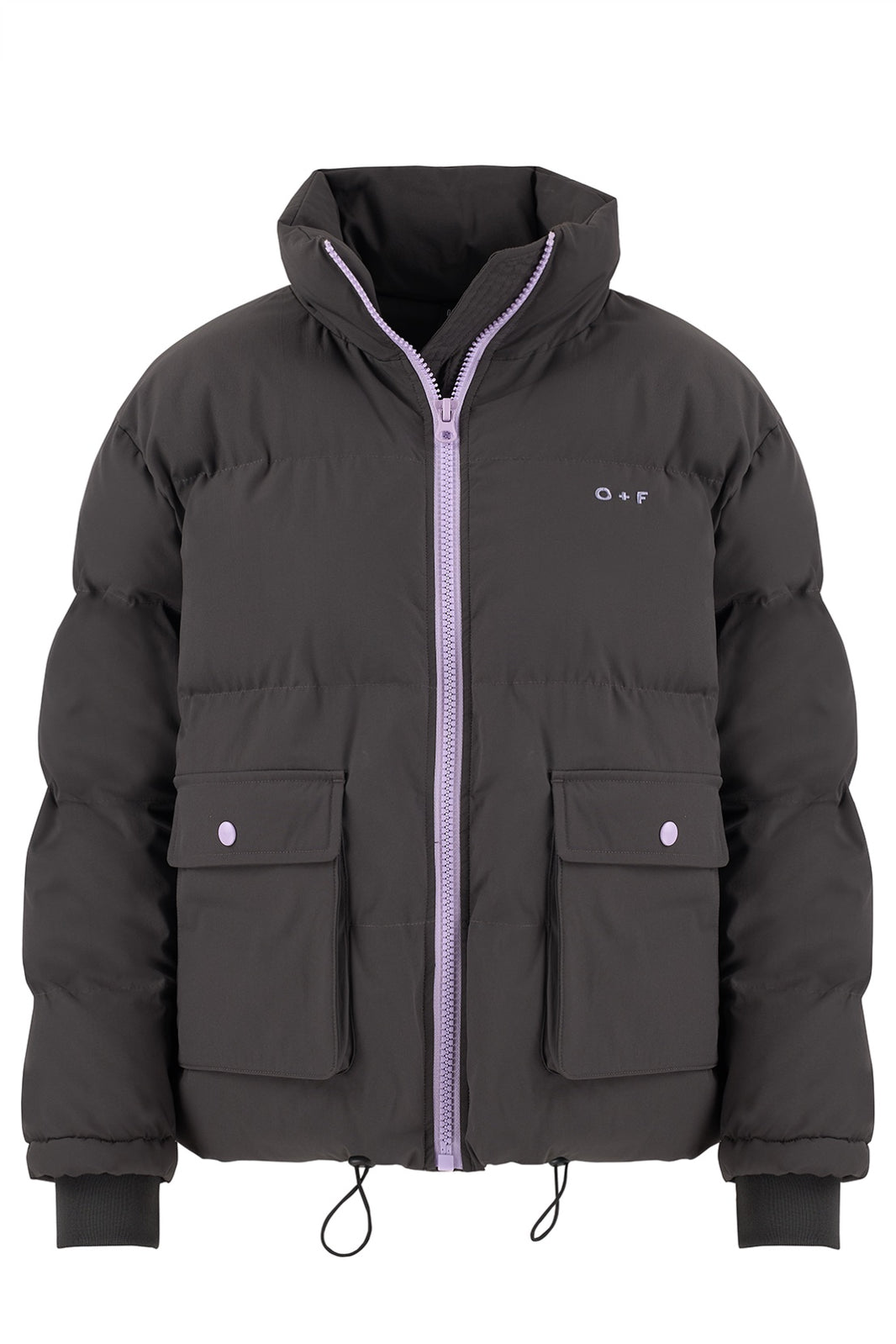 O&F Charcoal Grey Puffer Jacket